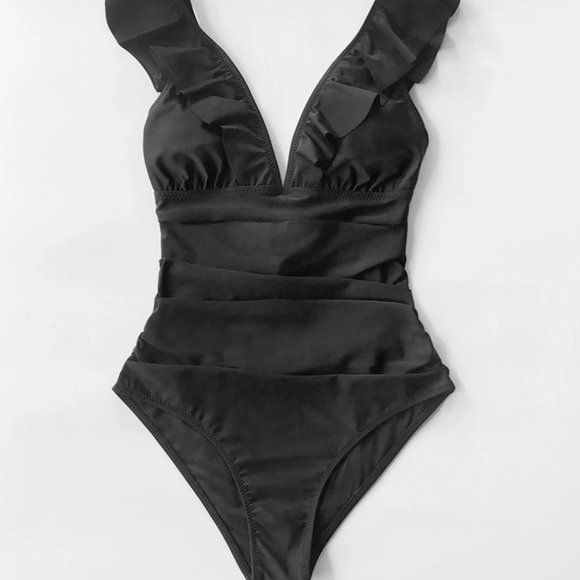Cupshe | Swim | Cupshe Black Heart Attack Onepiece Swimsuit | Poshmark